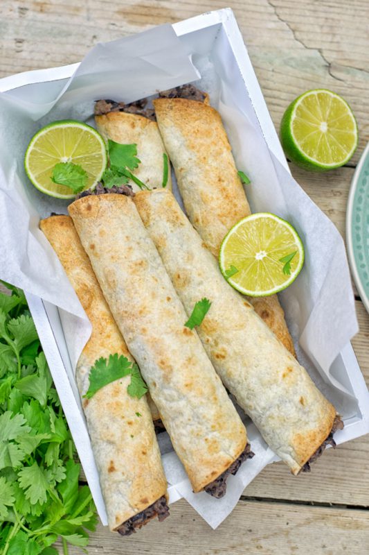 Vegan Cream Cheese Taquitos - Contentedness Cooking