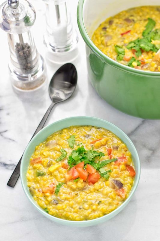 Indian Yellow Split Pea Soup (Dal Tadka) - Contentedness Cooking