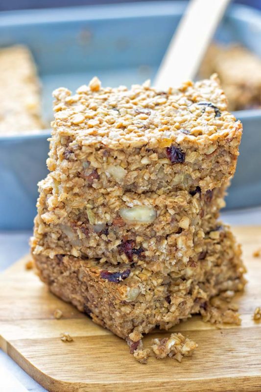 Trail Mix Breakfast Bars - Contentedness Cooking