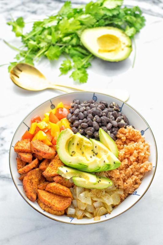 Cajun Sweet Potato Rice Bowl - Contentedness Cooking