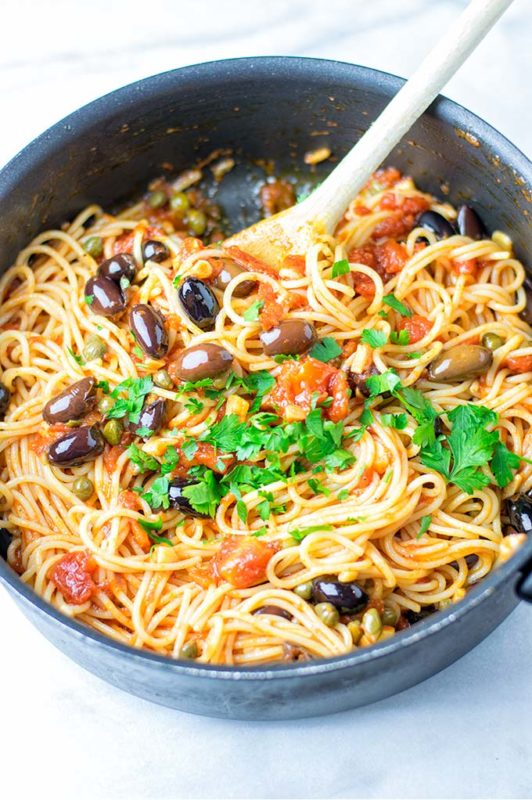 Puttanesca Sauce [vegan] - Contentedness Cooking