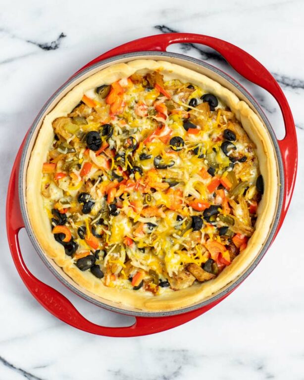 Pizza Pie [vegan & easy] - Contentedness Cooking