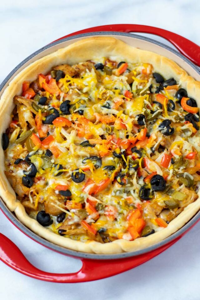 Pizza Pie [vegan & easy] - Contentedness Cooking