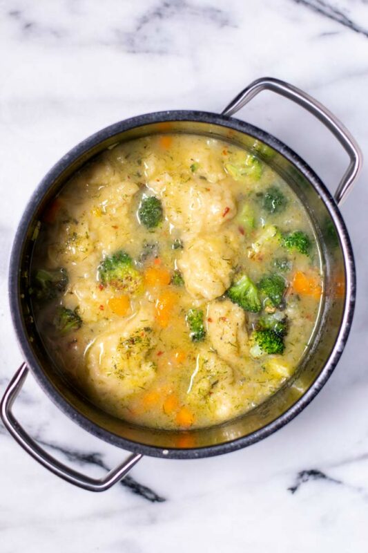 Best Dumpling Soup with easy homemade dumplings - Contentedness Cooking