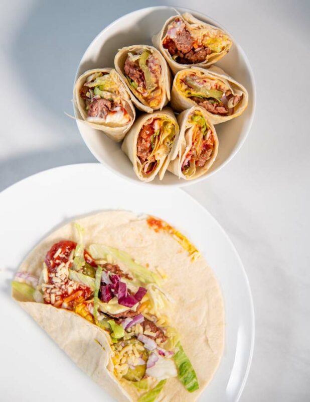 Burger Wraps - Contentedness Cooking