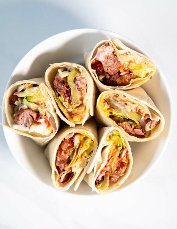 Burger Wraps - Contentedness Cooking