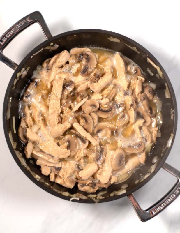 Easy Chicken Crema Recipe with Mushroom Sauce - Contentedness Cooking