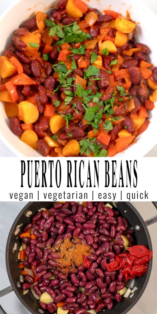 Simple Puerto Rican Beans (Habichuelas Guisadas) - Contentedness Cooking