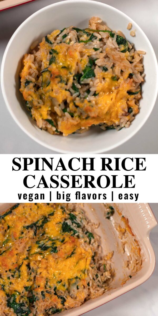 Easy Spinach Rice Casserole - Contentedness Cooking