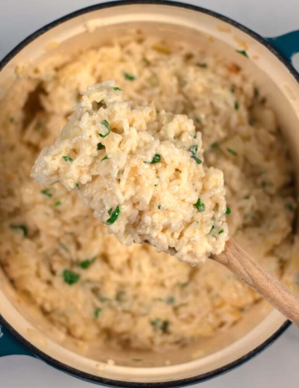 Easy Cheese Rice - Contentedness Cooking
