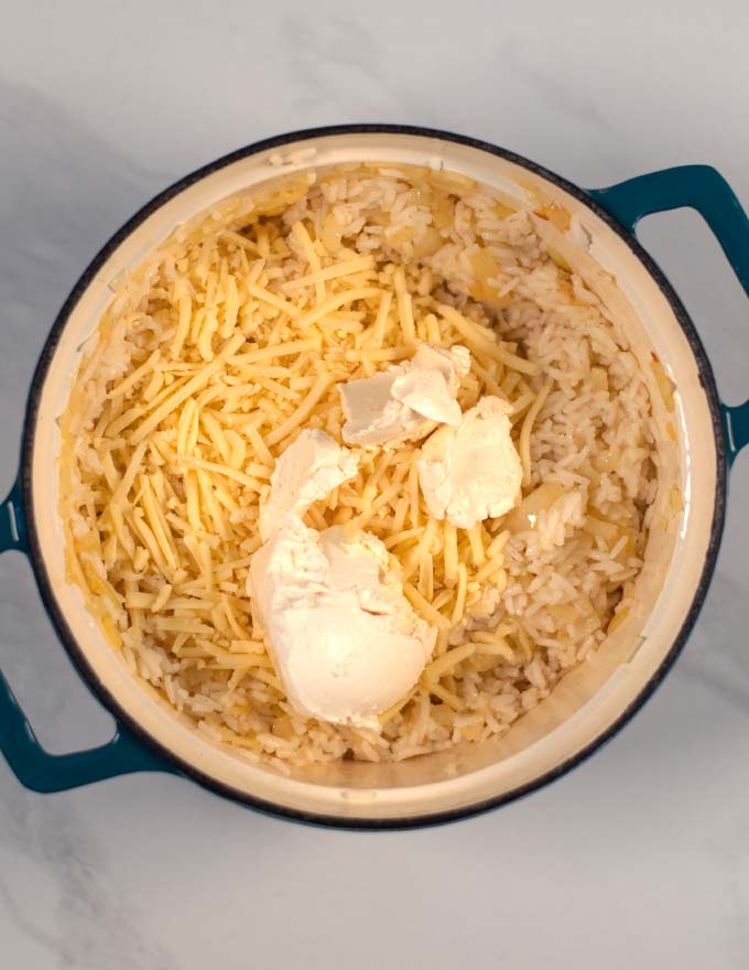 Easy Cheese Rice - Contentedness Cooking