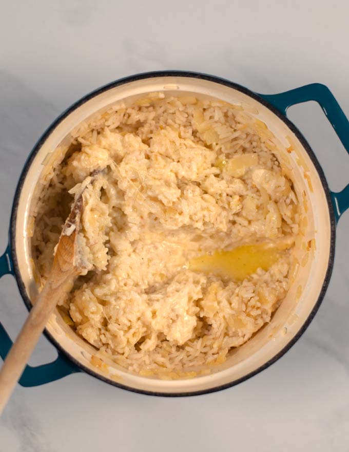 Easy Cheese Rice - Contentedness Cooking