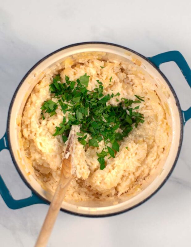 Easy Cheese Rice - Contentedness Cooking