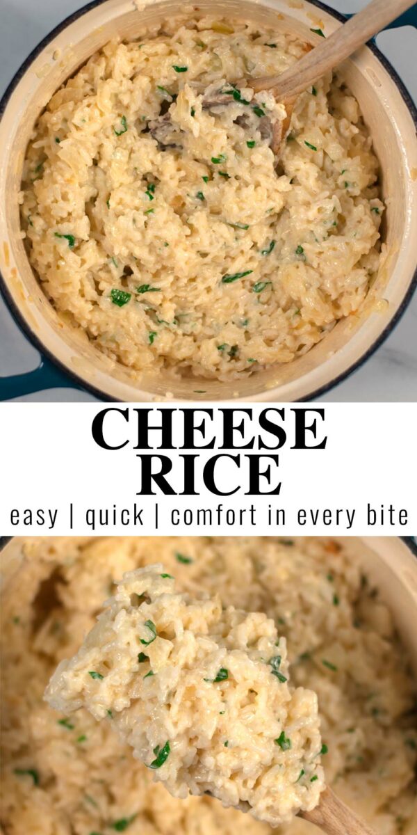 Easy Cheese Rice - Contentedness Cooking