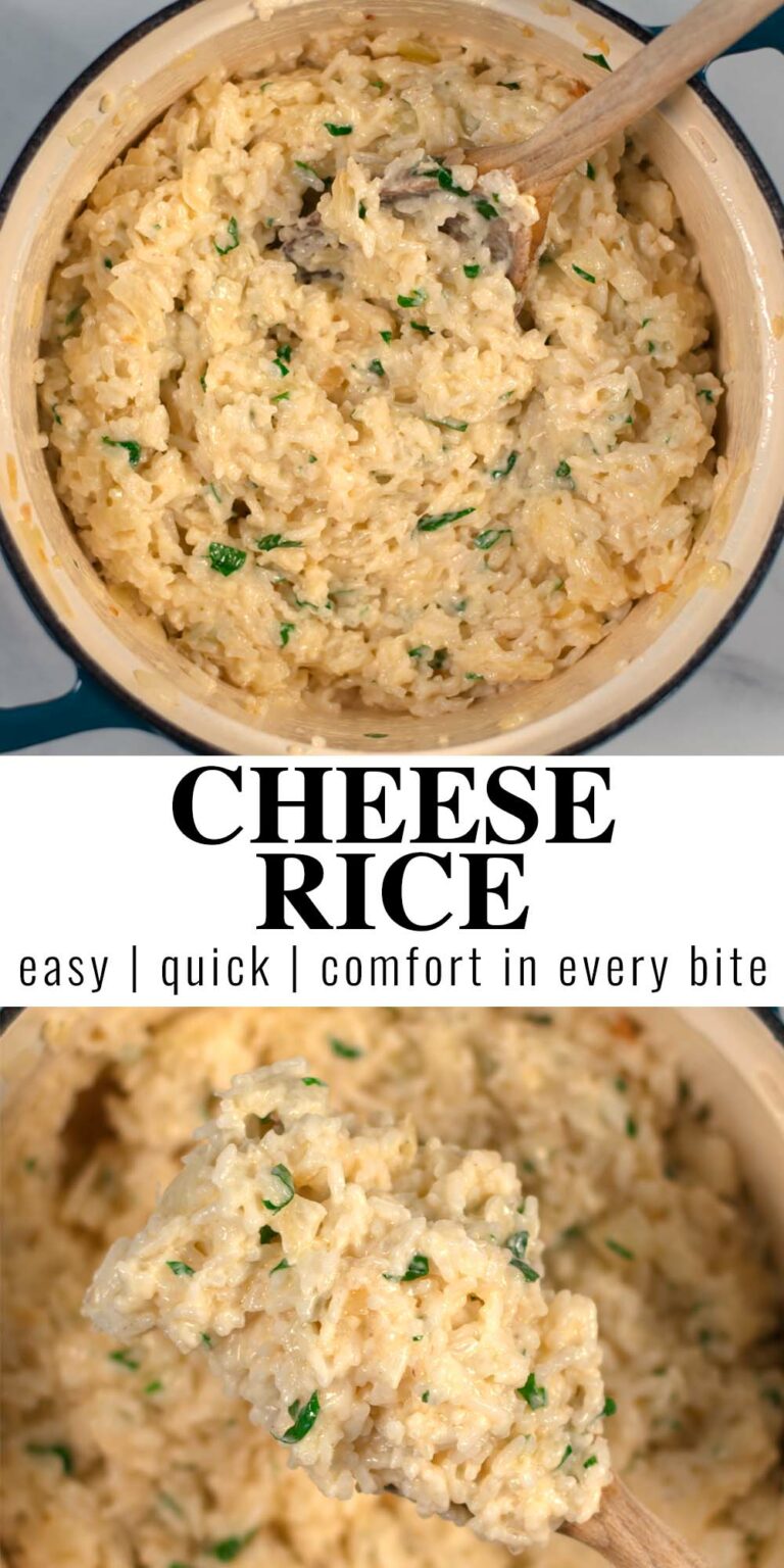Easy Cheese Rice - Contentedness Cooking