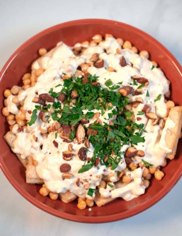 Fatteh Recipe – Authentic Middle Eastern Chickpea and Pita Bowl ...