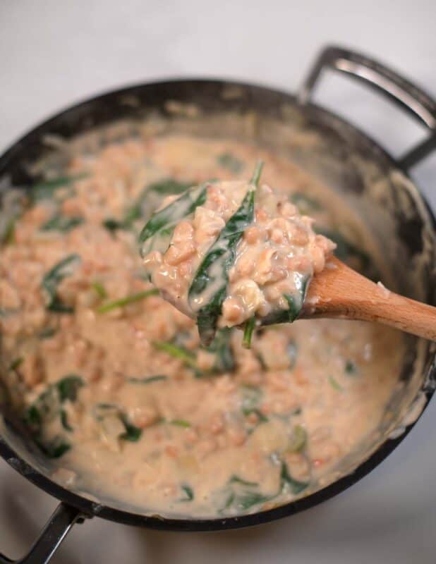 Beans and Greens (Creamy, Cozy, and Weeknight-Easy) - Contentedness Cooking